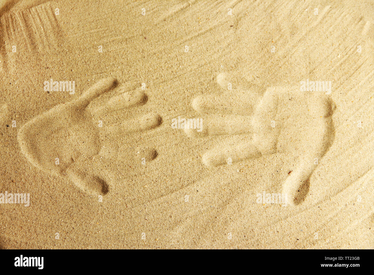 Children Drawing In The Sand High Resolution Stock Photography and ...