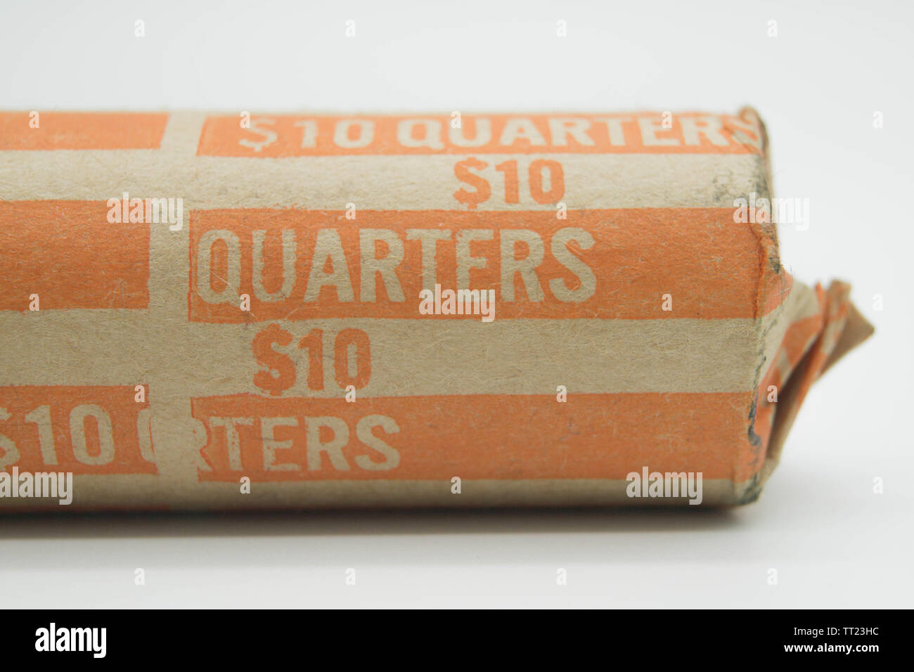 Roll of quarters hi-res stock photography and images - Alamy