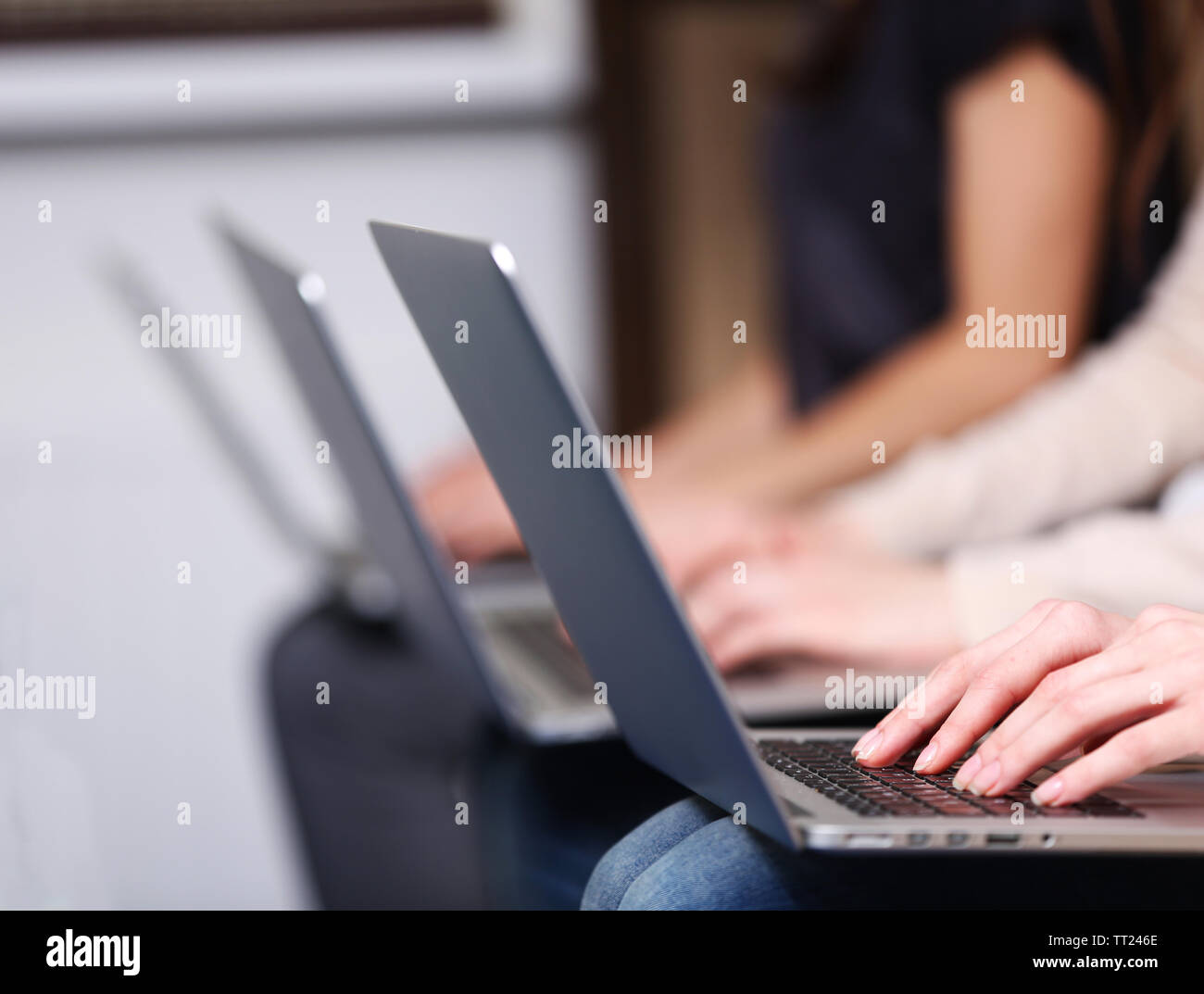 Business people working in conference room Stock Photo - Alamy