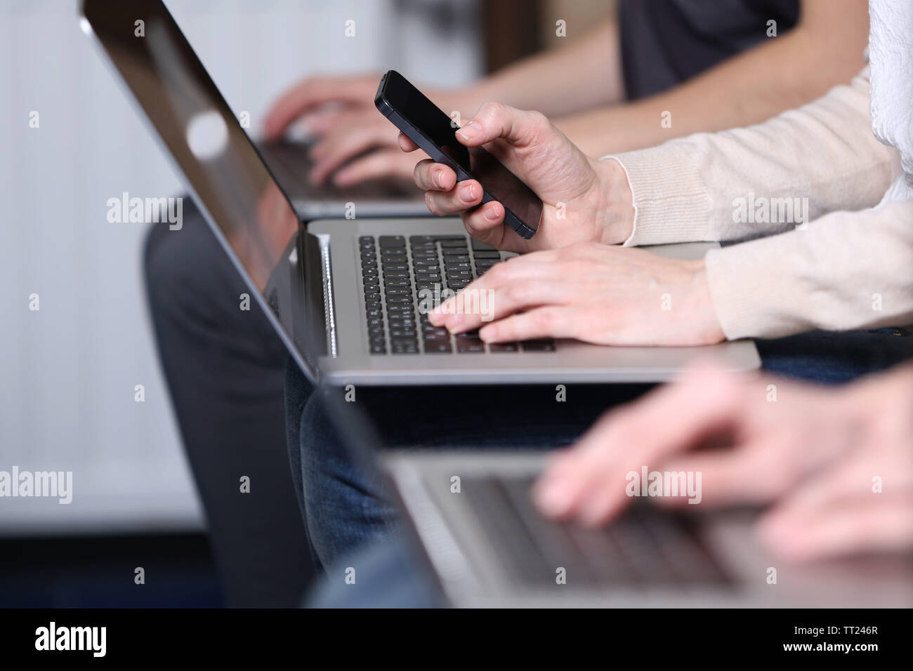 Business people working in conference room Stock Photo - Alamy
