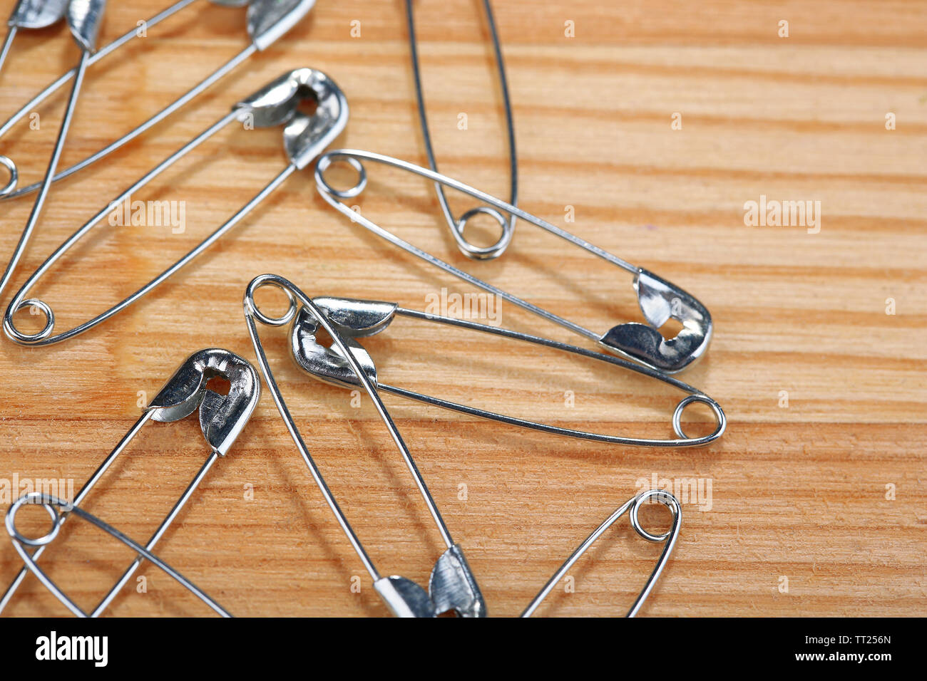 Safety pins on table hi-res stock photography and images - Alamy