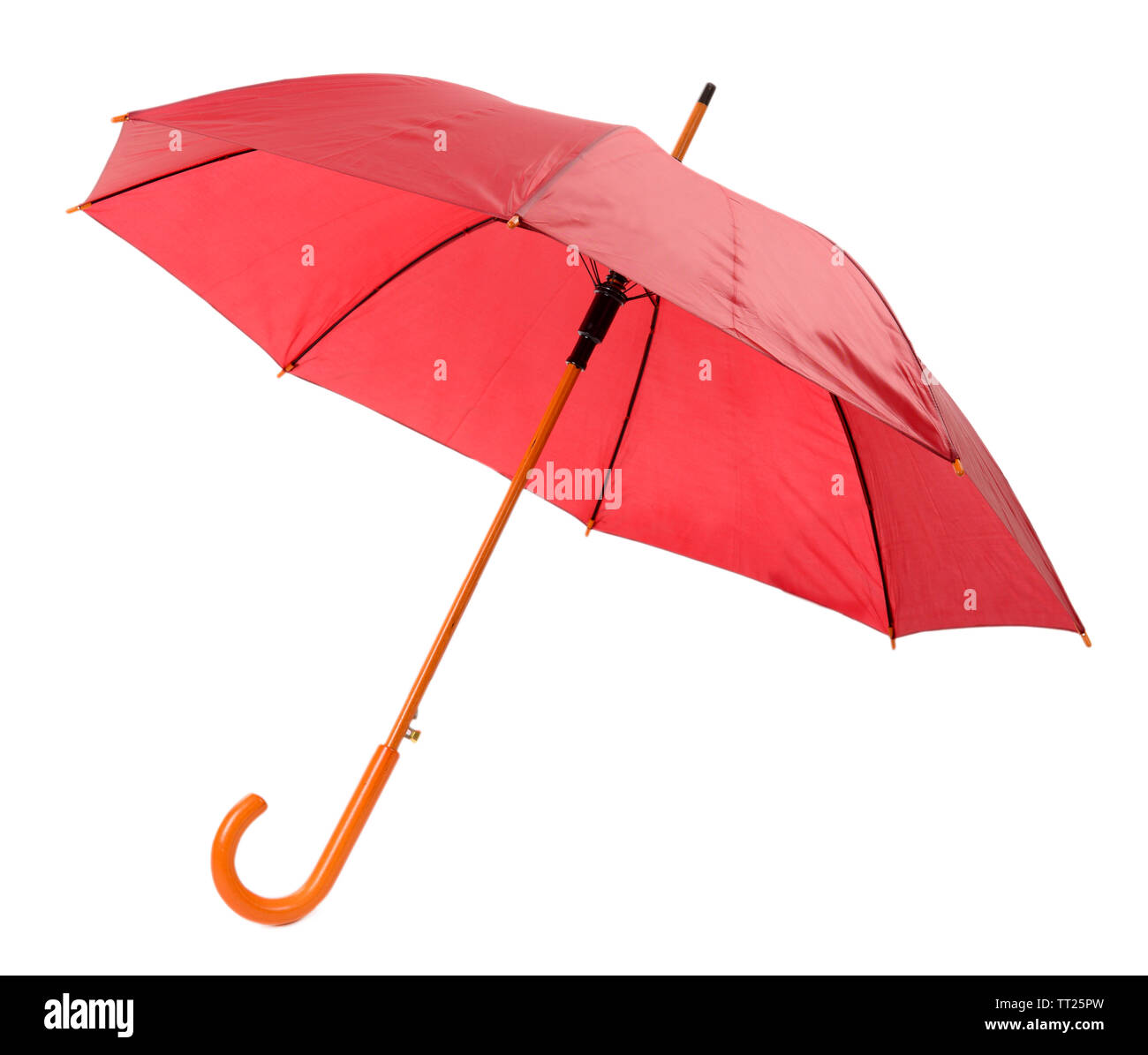 Red Umbrella isolated on white Stock Photo - Alamy