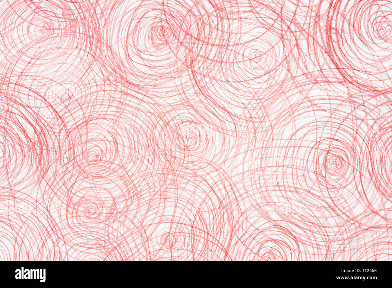 red crayon doodles on white paper background Stock Photo - Alamy