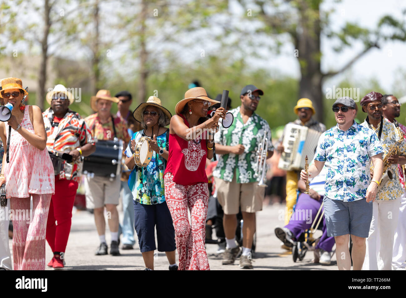 Cleveland, Ohio, USA - June 8, 2019: Parade the Circle, African ...