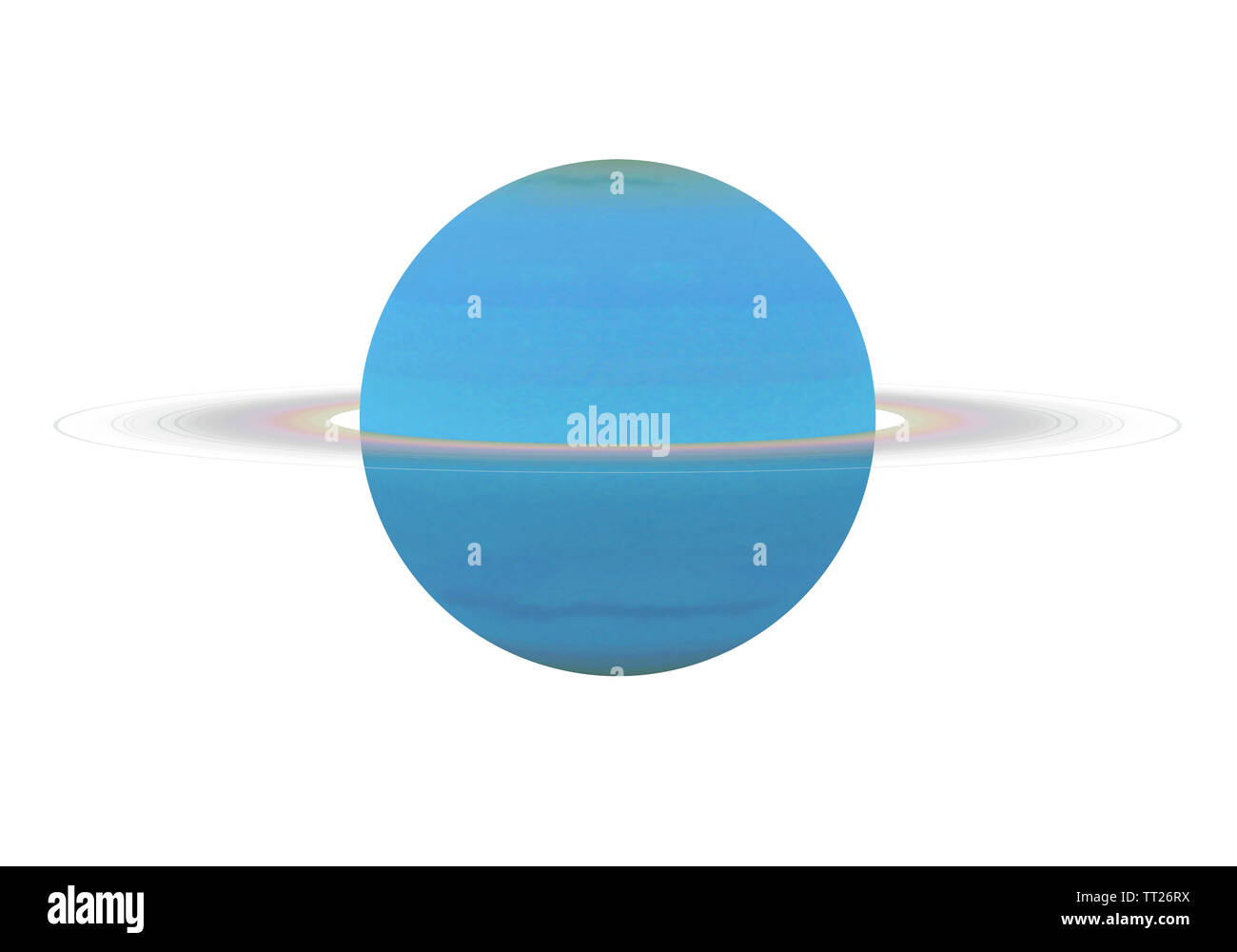 Planet Uranus Isolated Stock Photo - Alamy