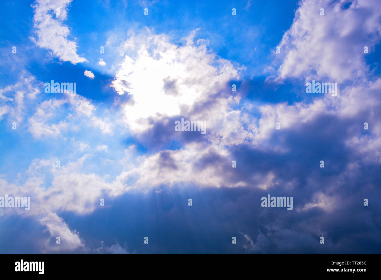 Nature landscape view of the sky from the land Stock Photo - Alamy