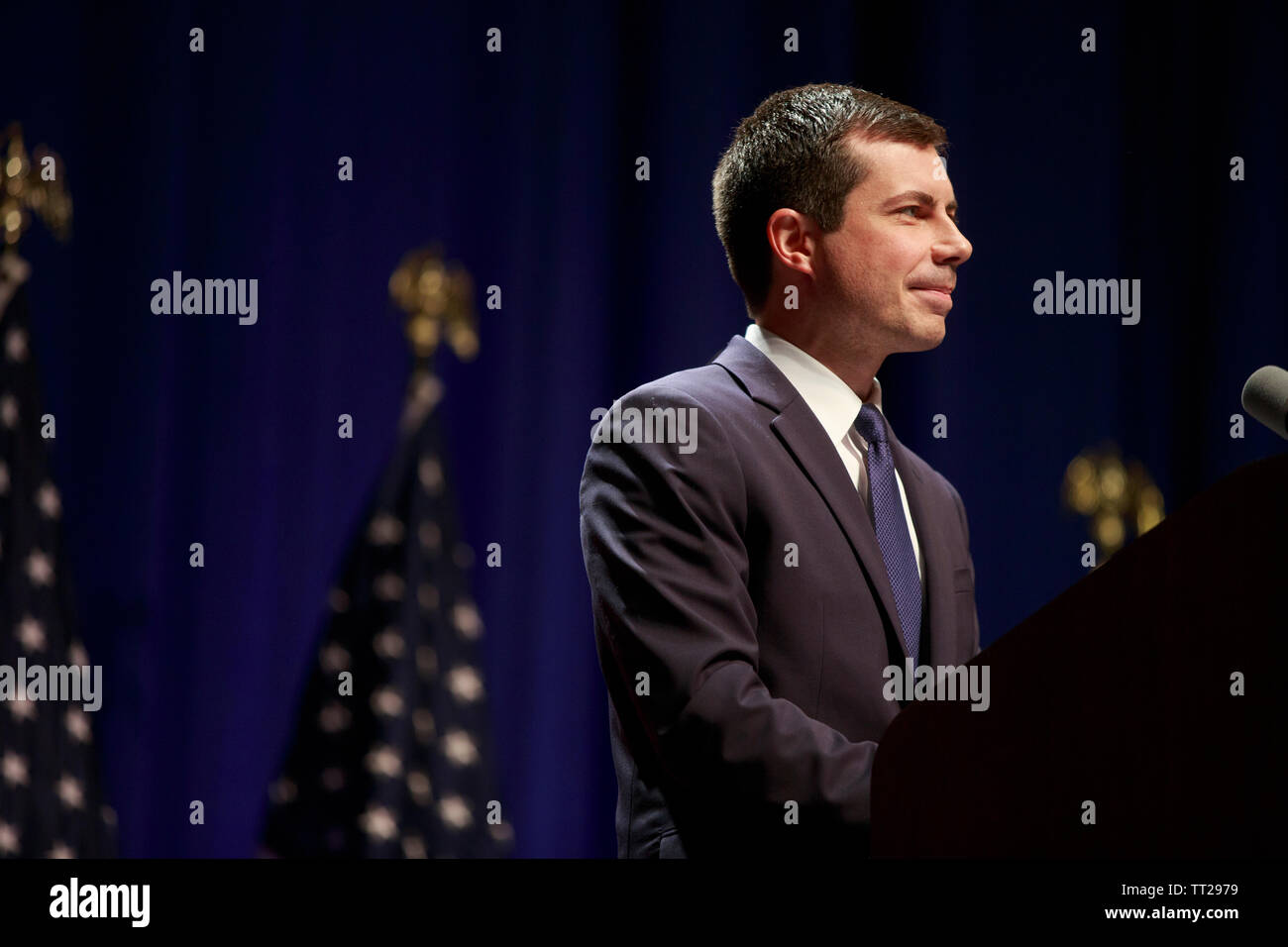 06112019 - Bloomington, Indiana, USA: South Bend Mayor Pete Buttigieg ...