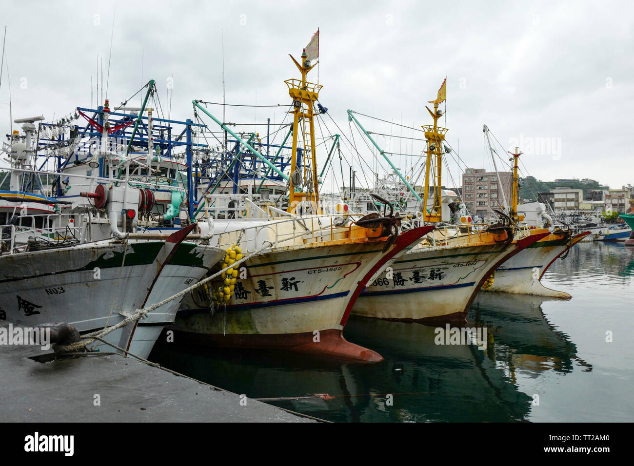 Wushi fishing port fishing boats hi-res stock photography and images ...