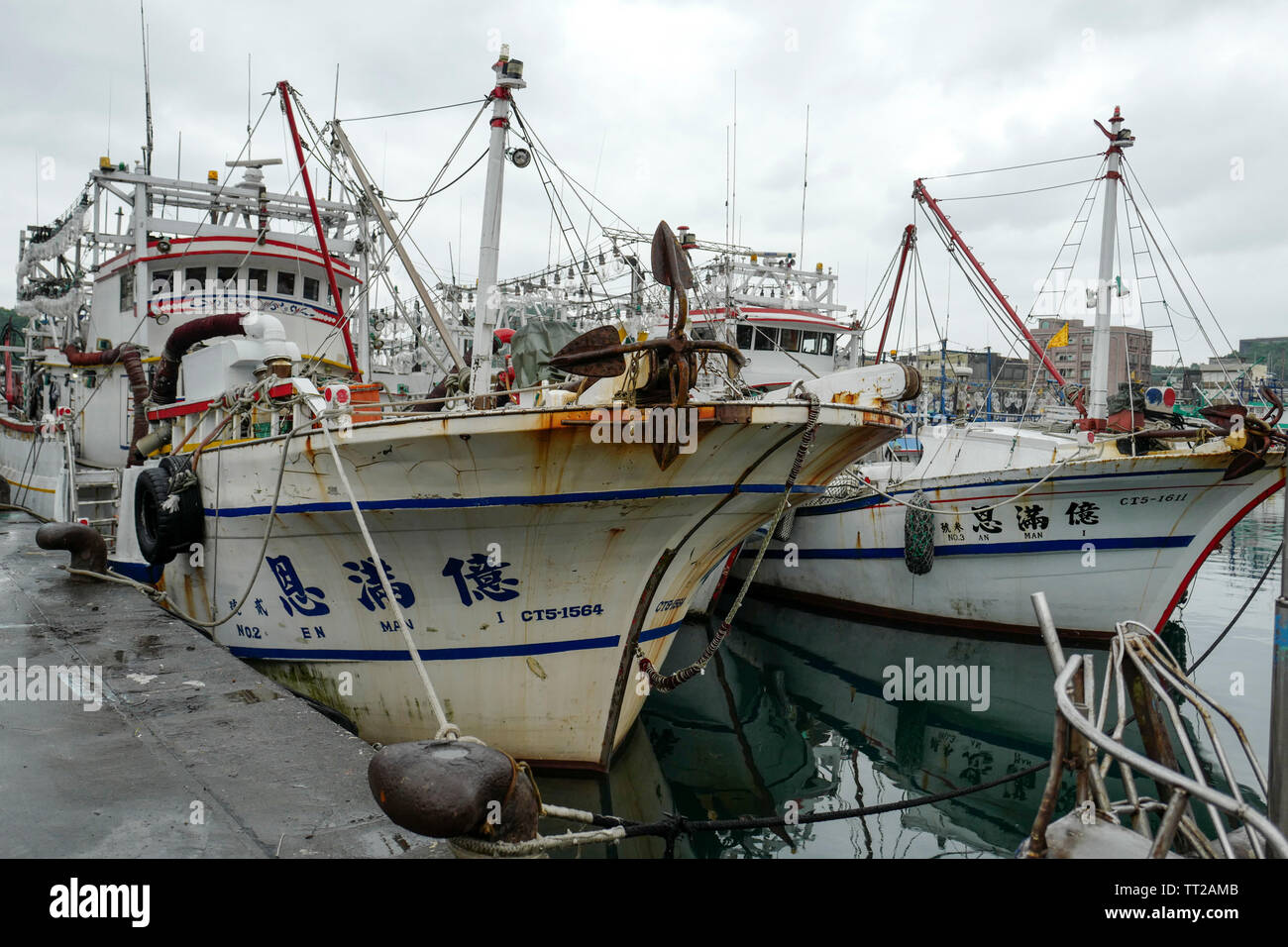 Wushi fishing port fishing boats hi-res stock photography and images ...