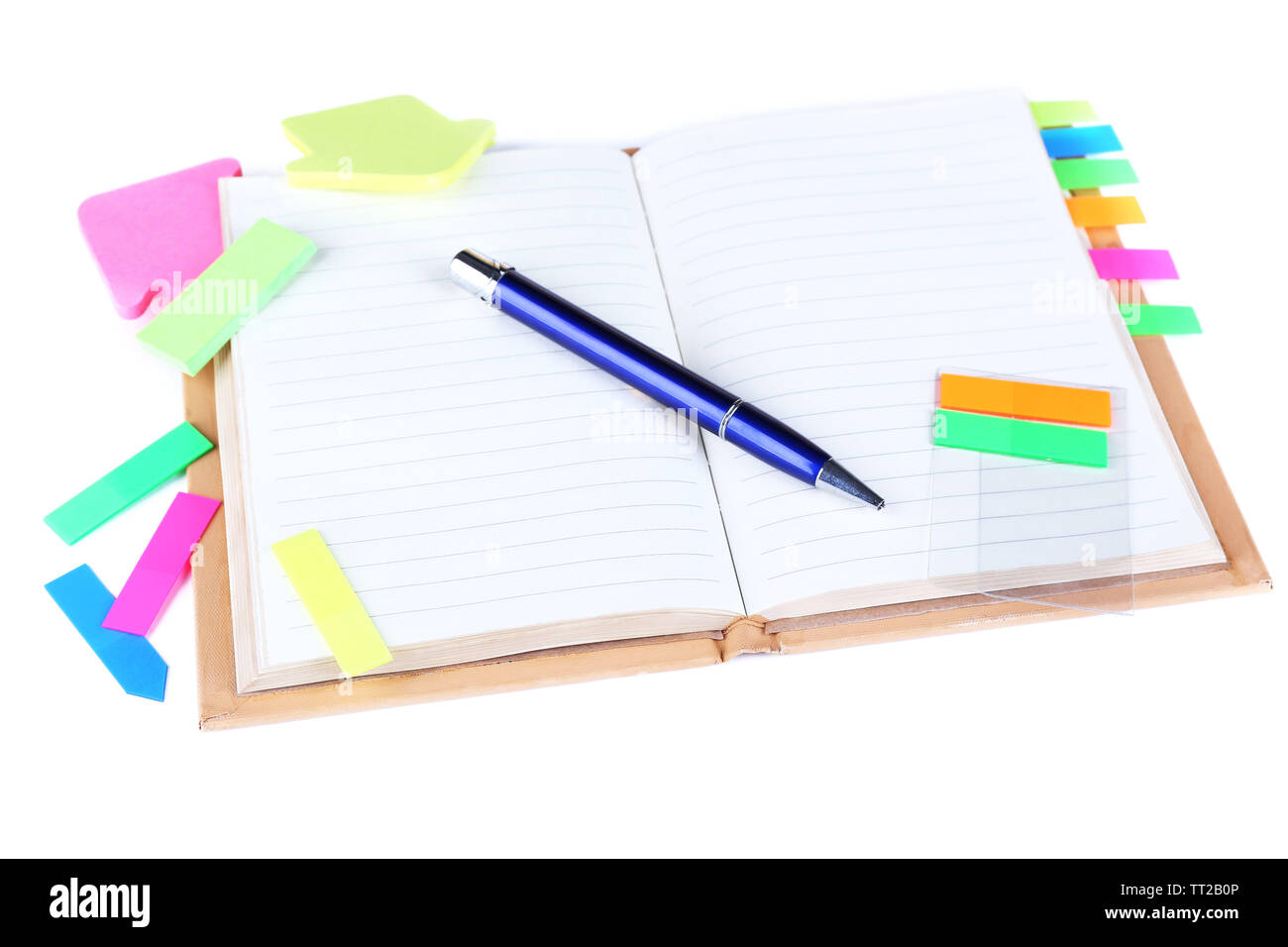 Notebook pen stickers on Cut Out Stock Images & Pictures - Alamy