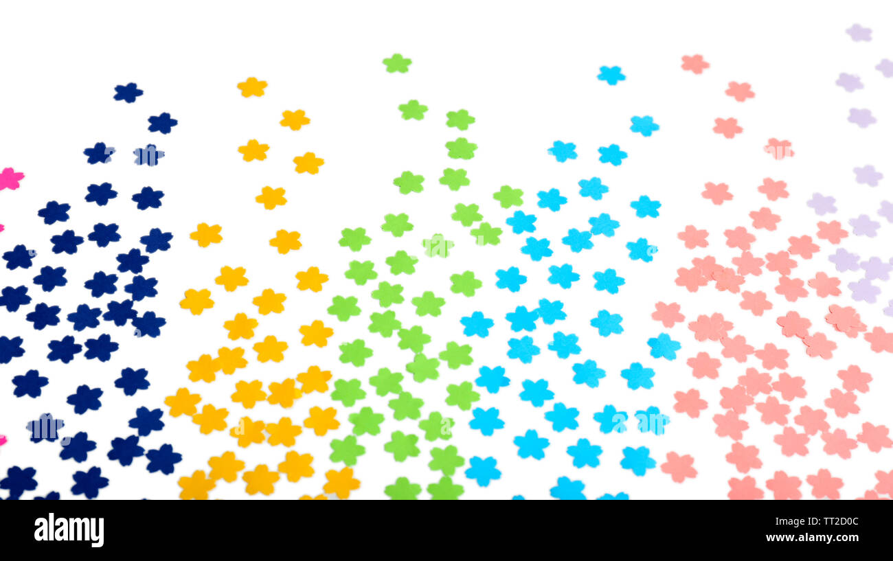 Confetti isolated on white Stock Photo - Alamy