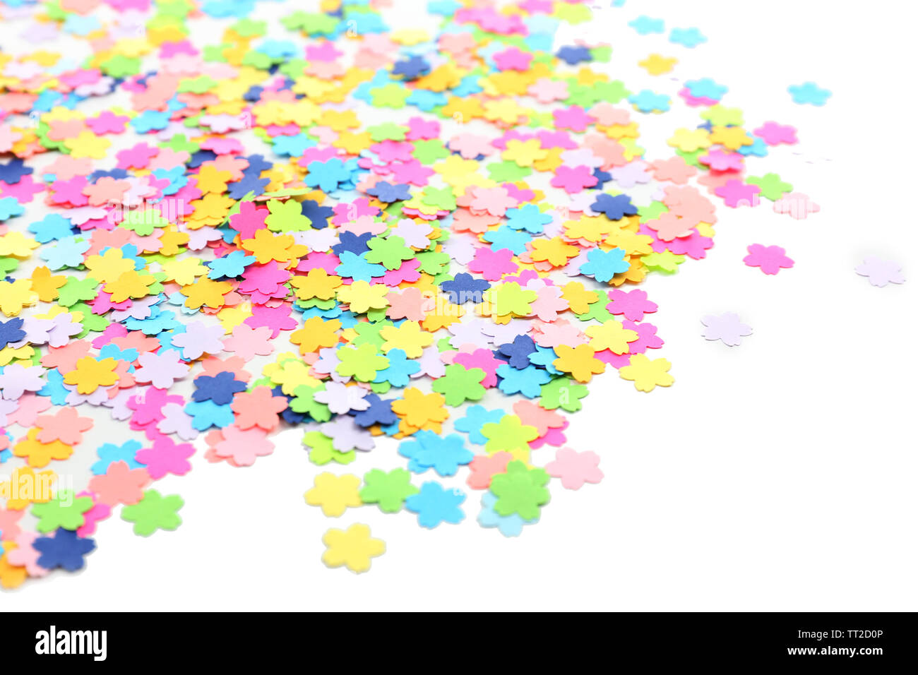 Confetti isolated on white Stock Photo - Alamy