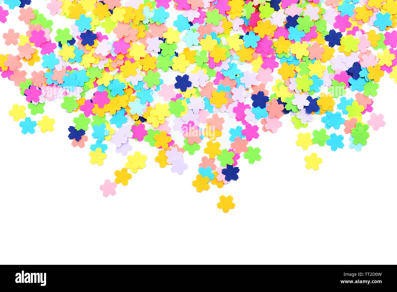 Confetti isolated on white Stock Photo - Alamy