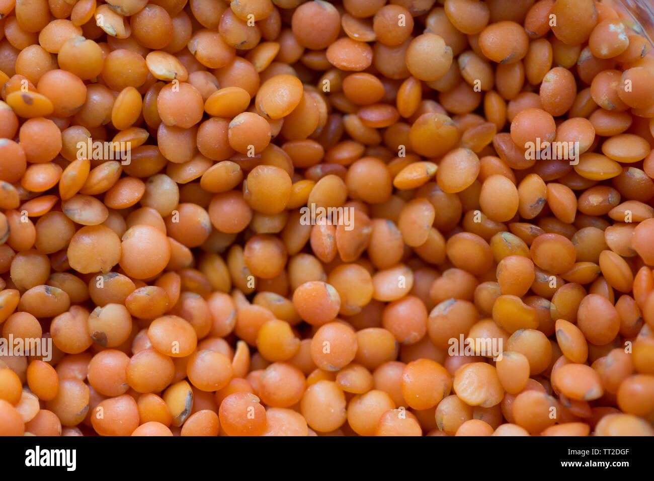 red lentil raw uncooked macro texture pattern Stock Photo - Alamy