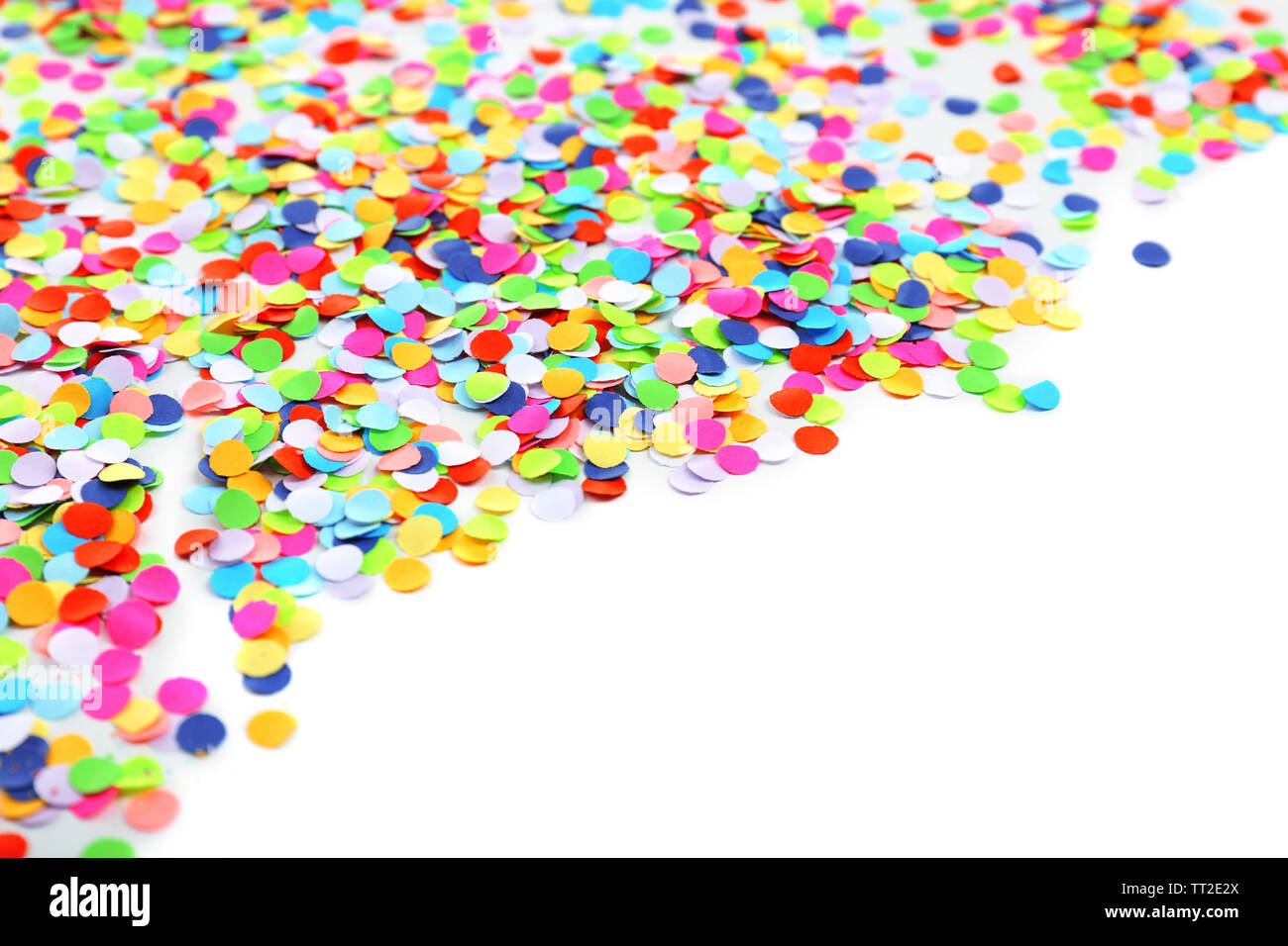 Confetti isolated on white Stock Photo - Alamy
