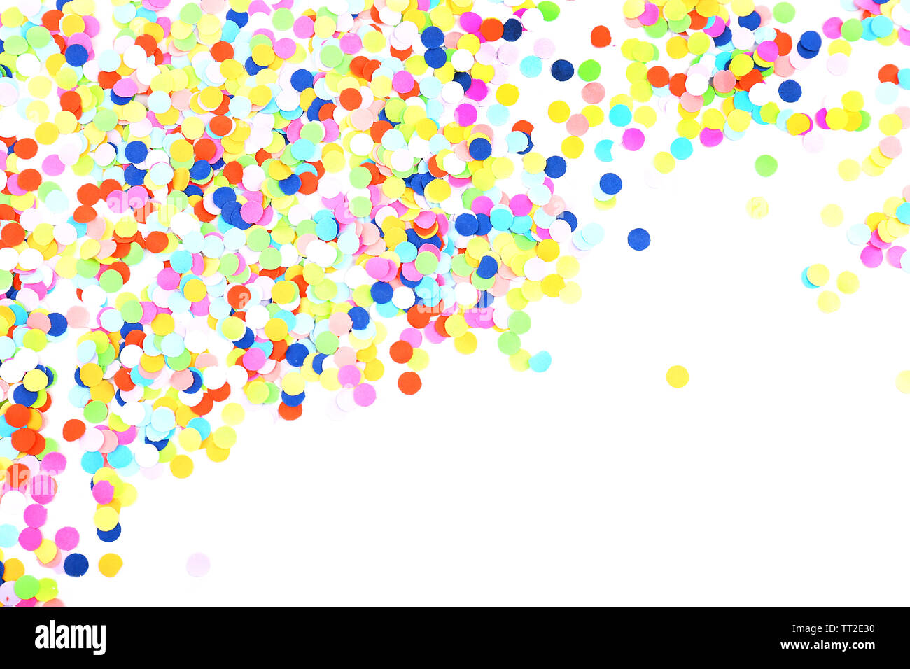 Confetti isolated on white Stock Photo - Alamy