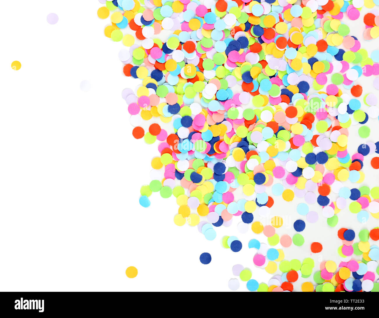 Confetti isolated on white Stock Photo - Alamy