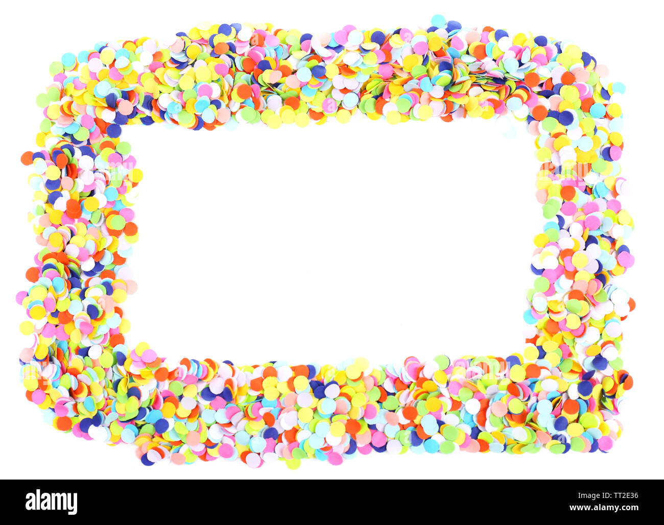 Confetti isolated on white Stock Photo - Alamy