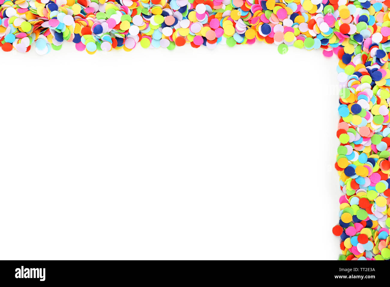 Confetti isolated on white Stock Photo - Alamy
