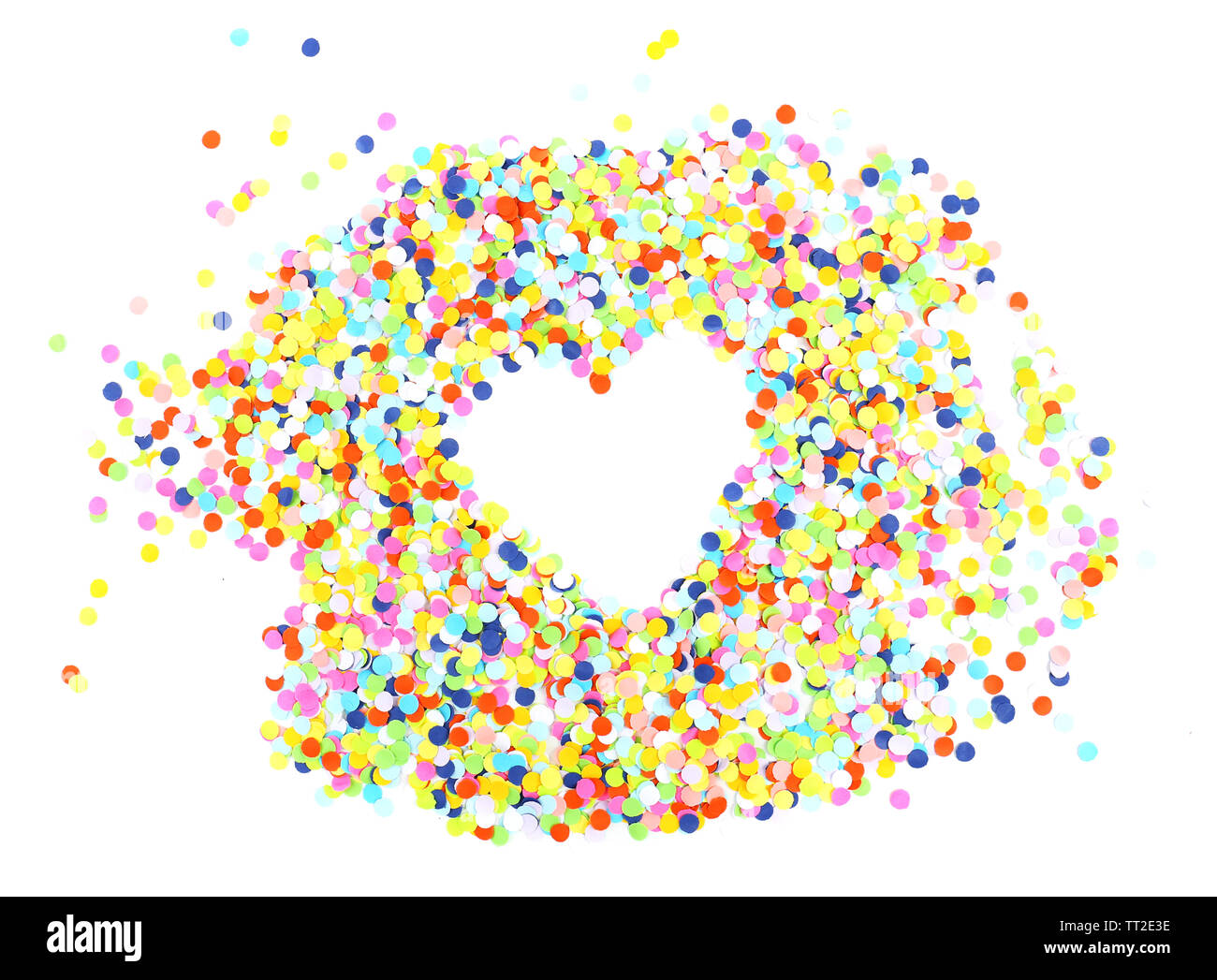 Confetti isolated on white Stock Photo - Alamy