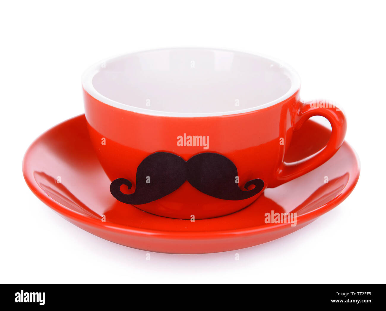 Mustache cup tea Cut Out Stock Images & Pictures - Alamy