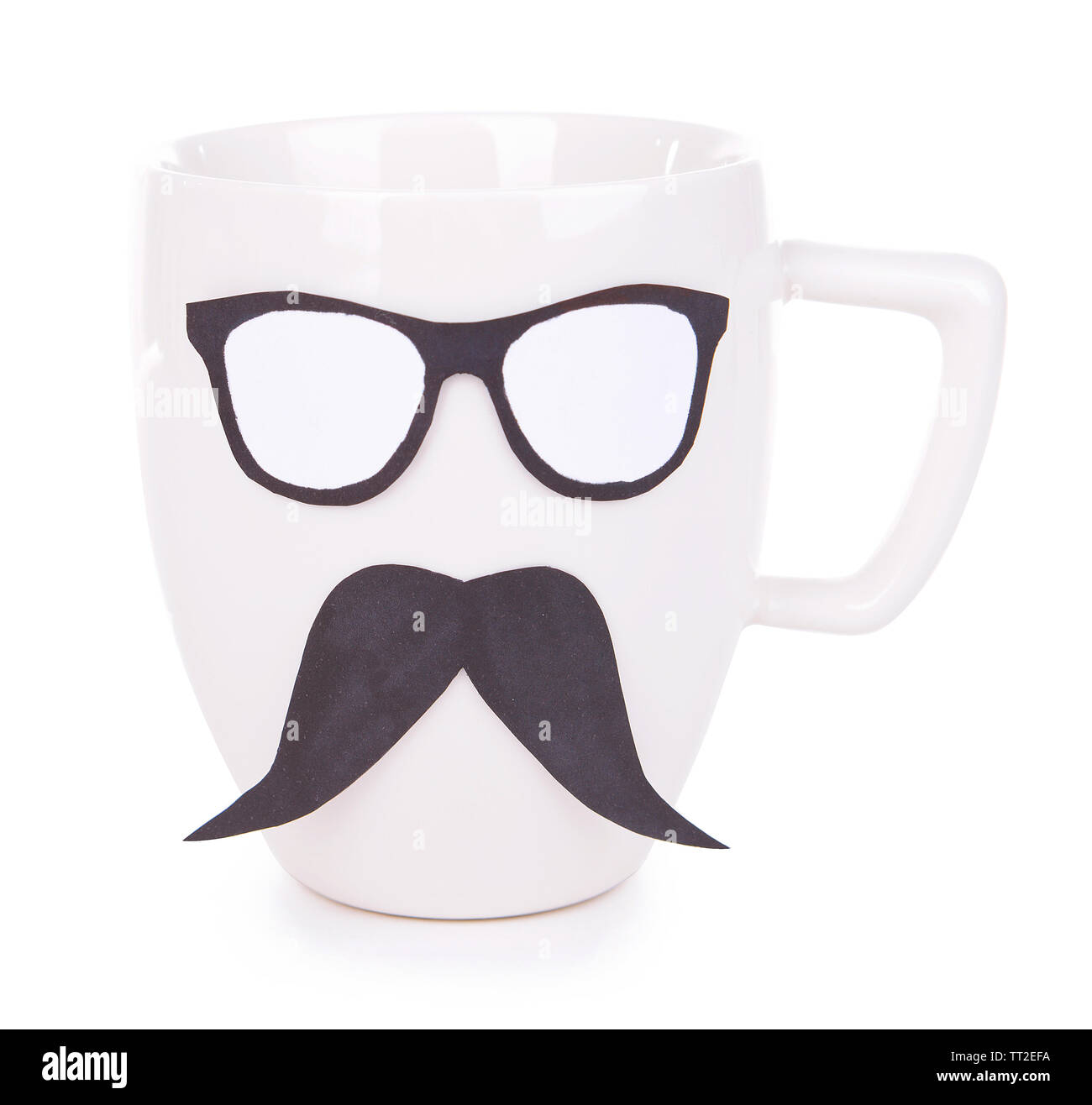 Mustache cup tea Cut Out Stock Images & Pictures - Alamy