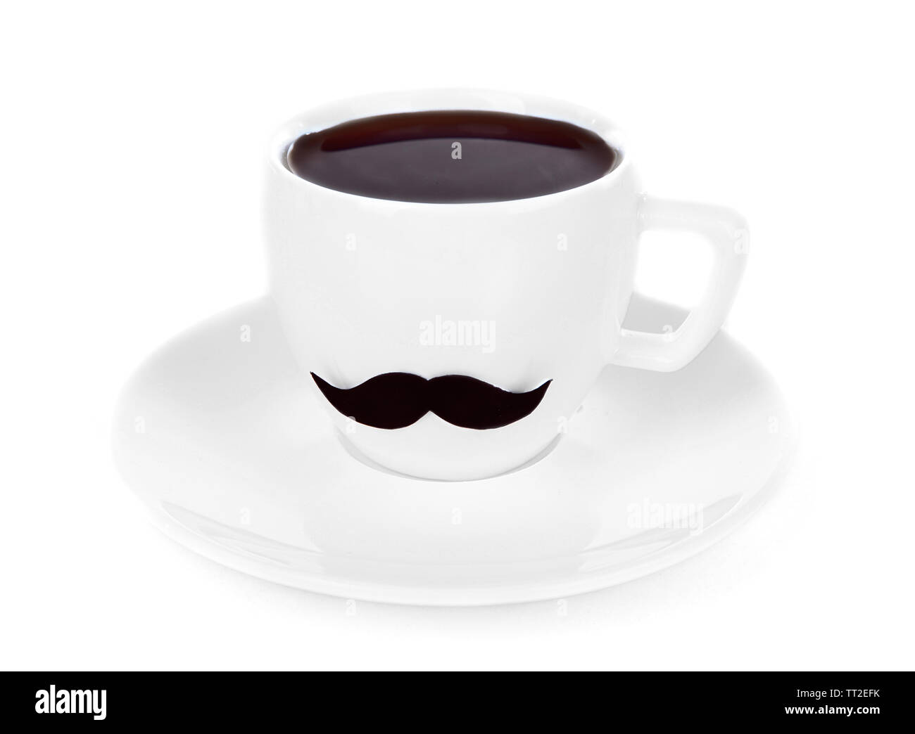 Mustache cup tea Cut Out Stock Images & Pictures - Alamy