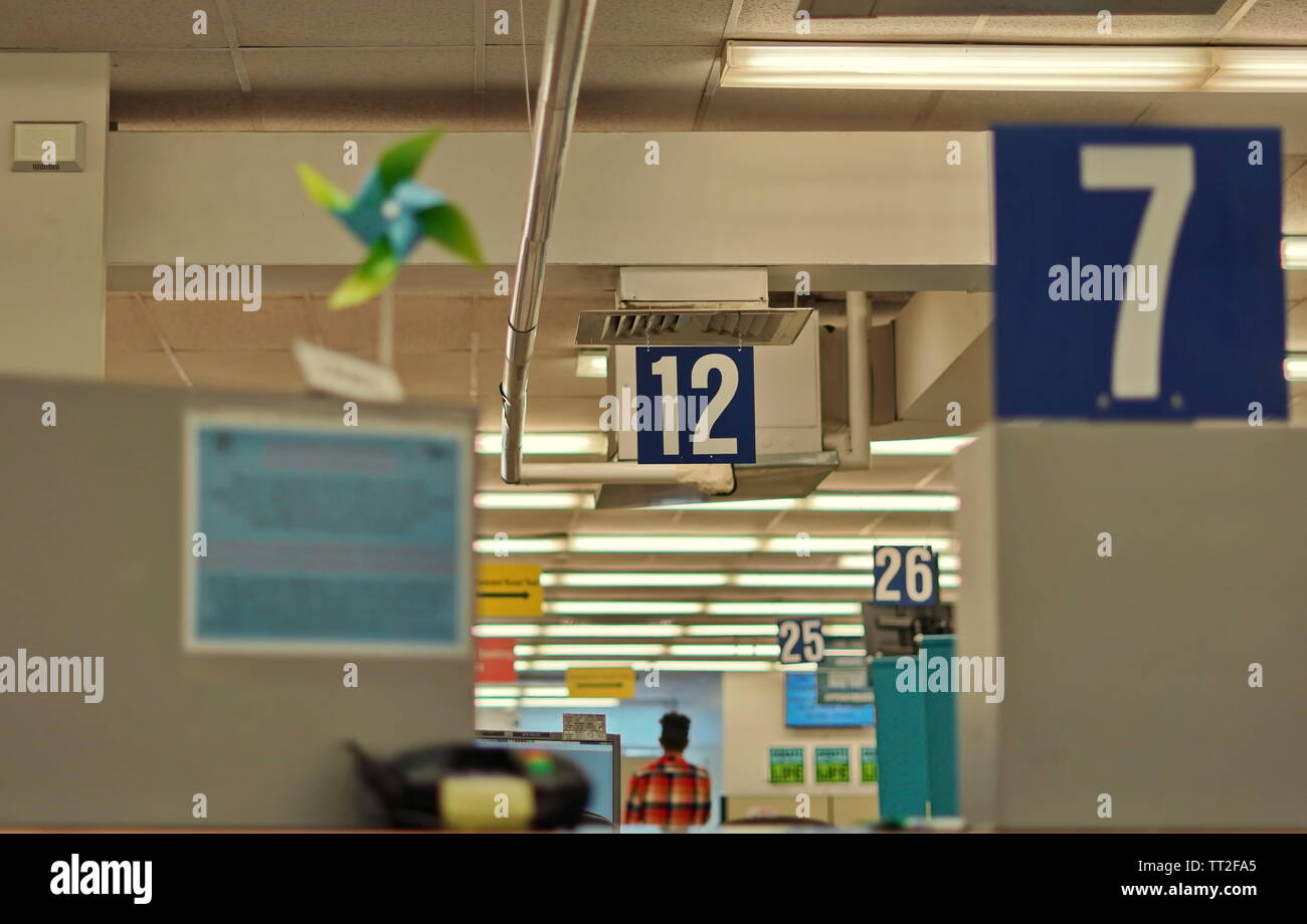 Service booth hi-res stock photography and images - Alamy