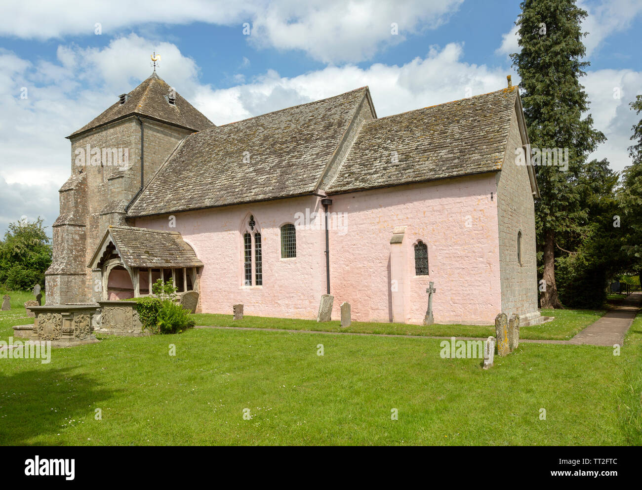 Church of Saint Mary, Kempley, Gloucestershire, England, UK Stock Photo ...