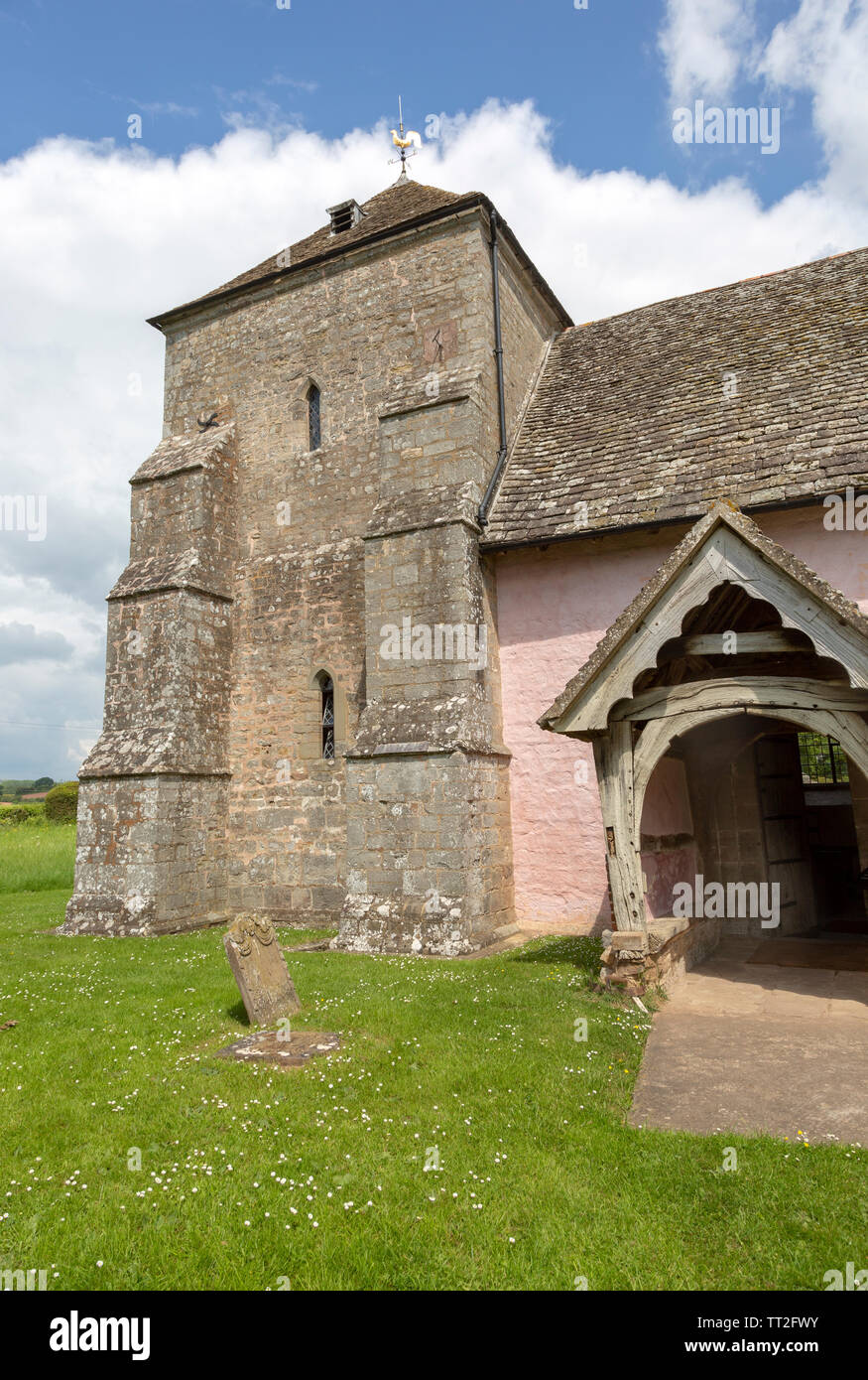 Church of Saint Mary, Kempley, Gloucestershire, England, UK Stock Photo ...
