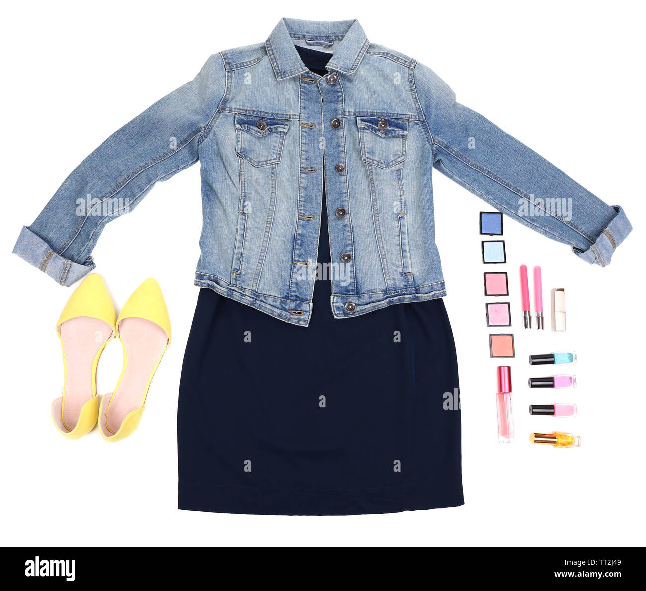 Female clothing isolated on white Stock Photo - Alamy