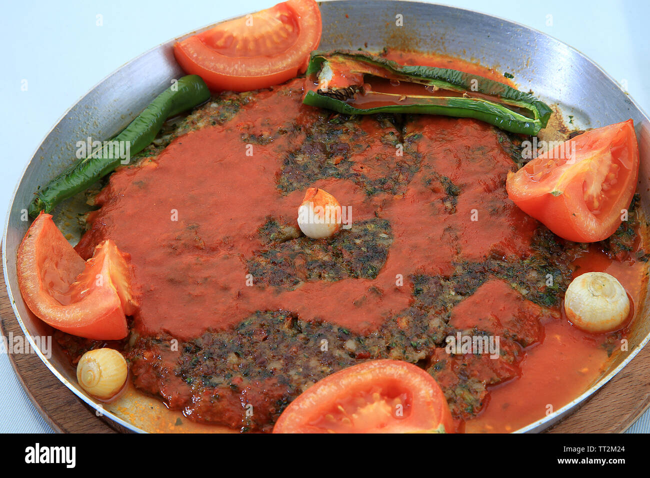 tepsi kebab called turkish cuisine Stock Photo - Alamy