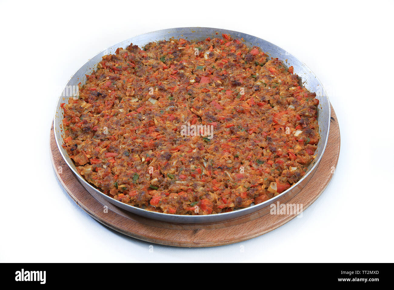 minced meat saute turkish cuisine Stock Photo - Alamy