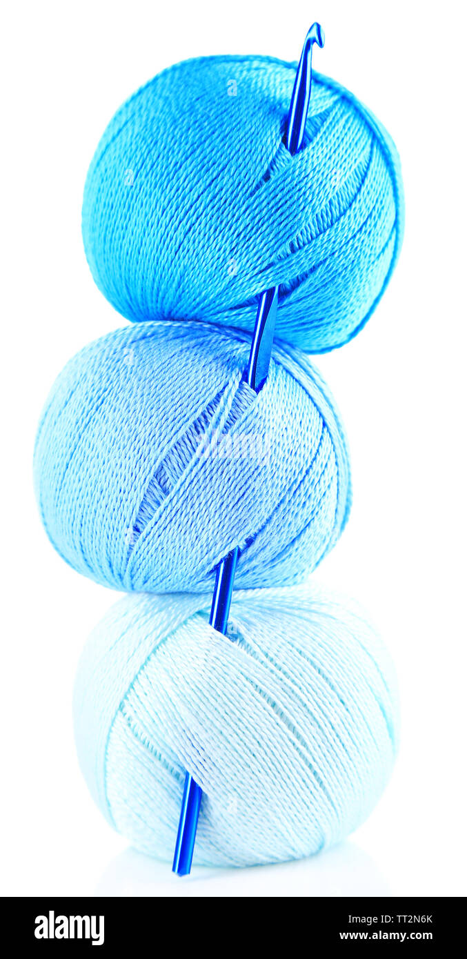 Colorful clews crochet hook on hi-res stock photography and images - Alamy