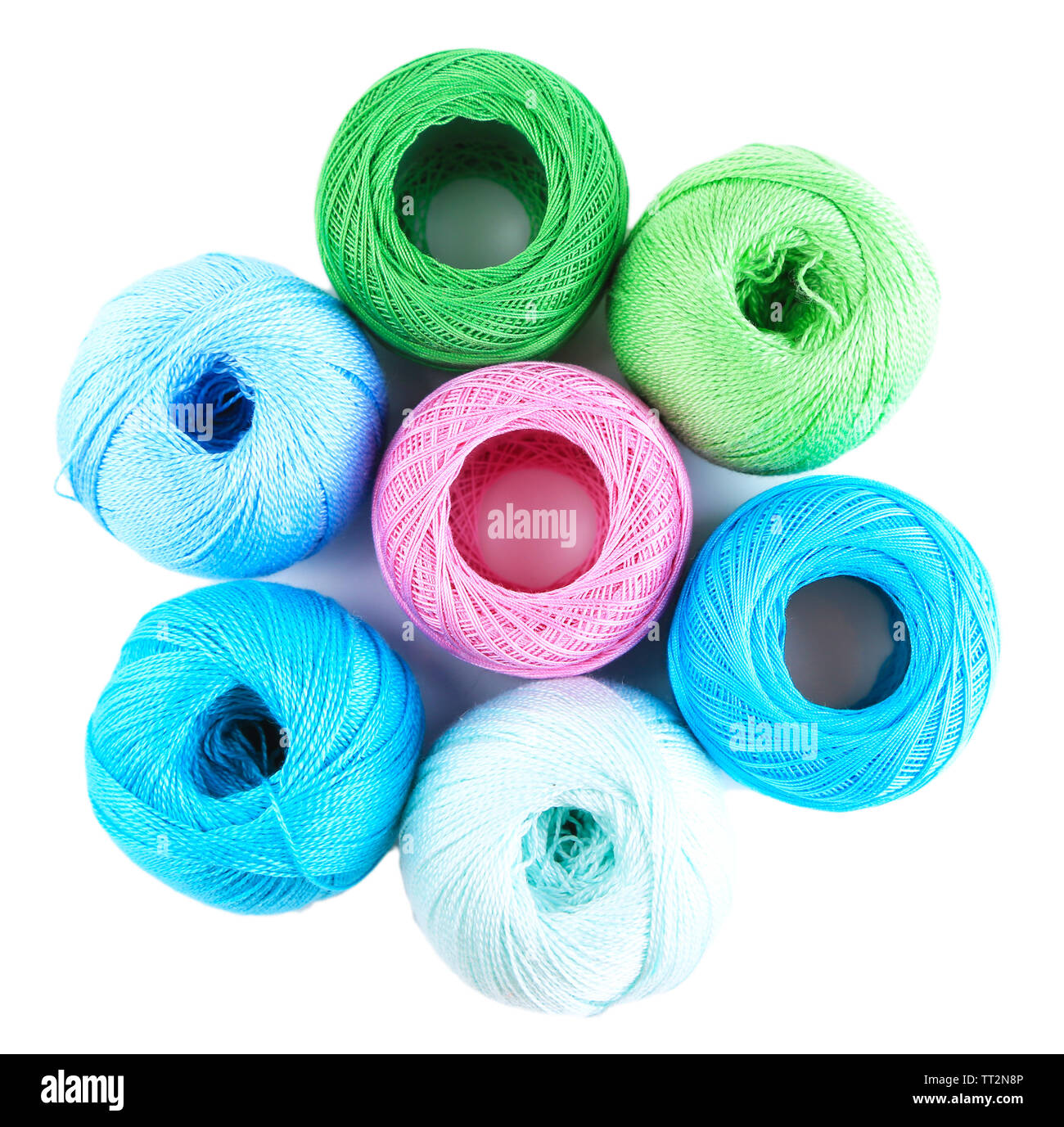 Colorful clews isolated on white Stock Photo - Alamy