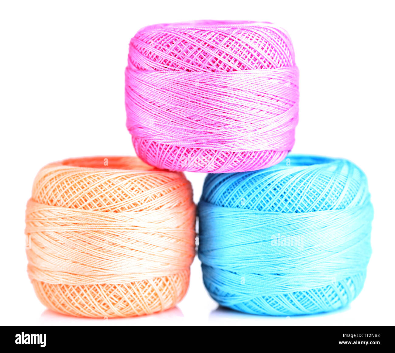 Colorful clews isolated on white Stock Photo - Alamy