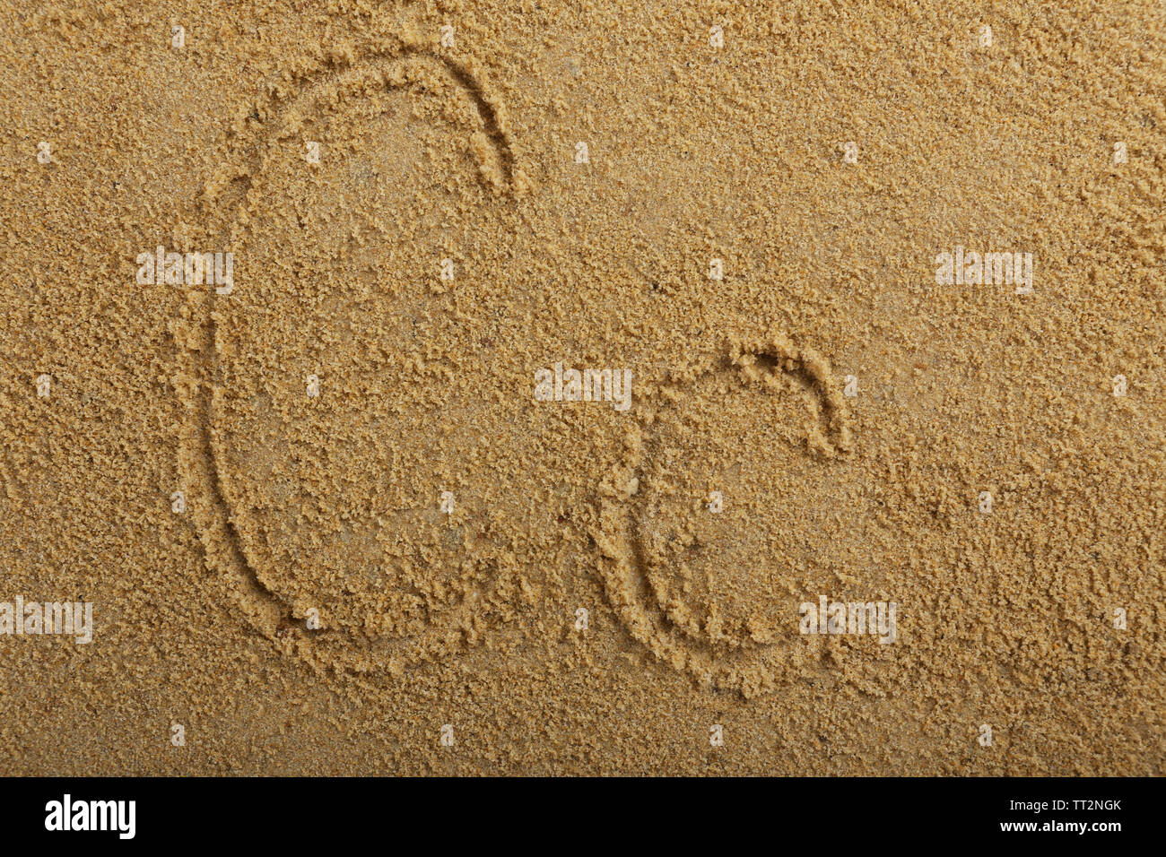 Letter alphabet written on sand hi-res stock photography and images - Alamy