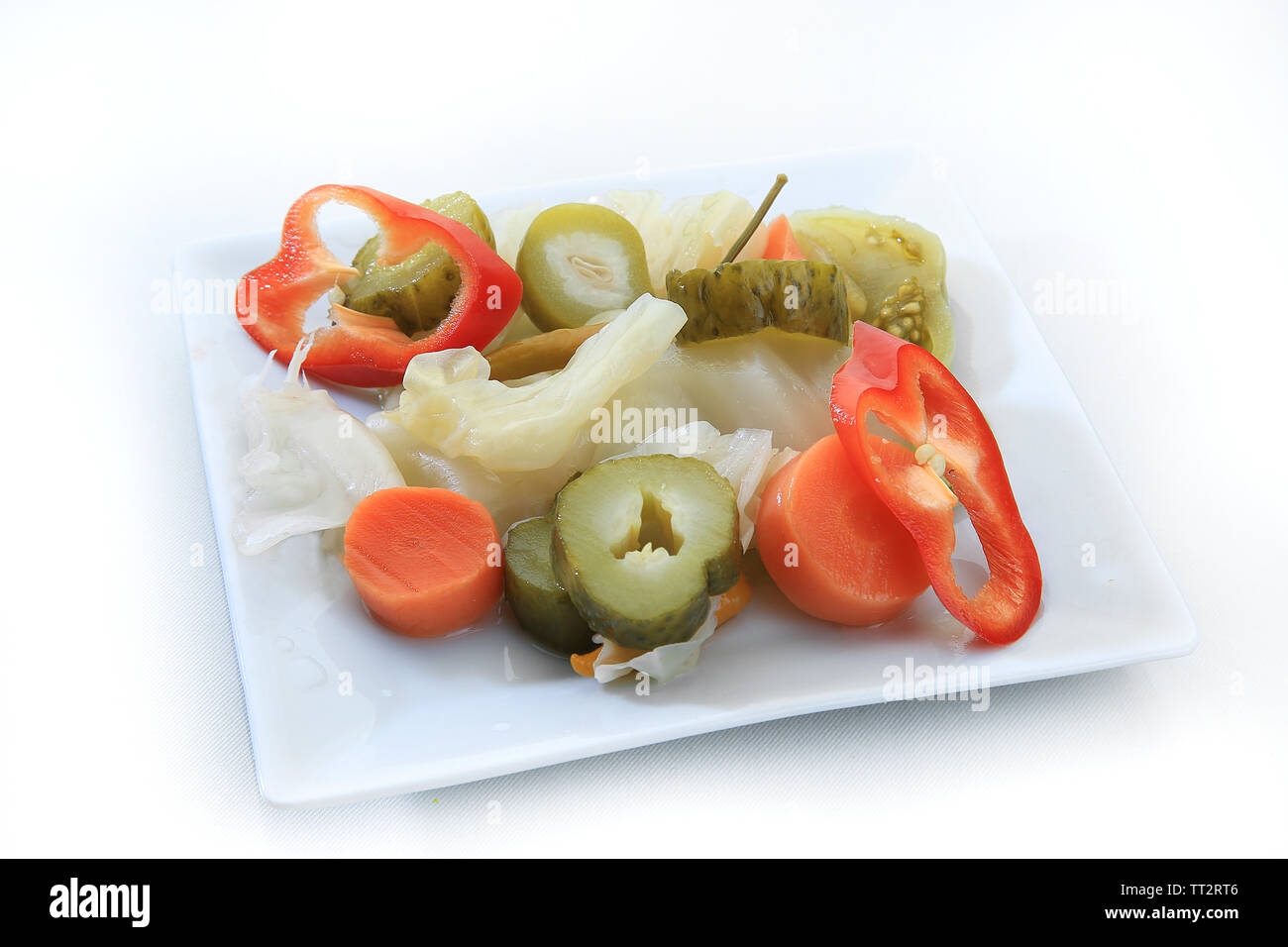 pickle plate isolated Stock Photo - Alamy