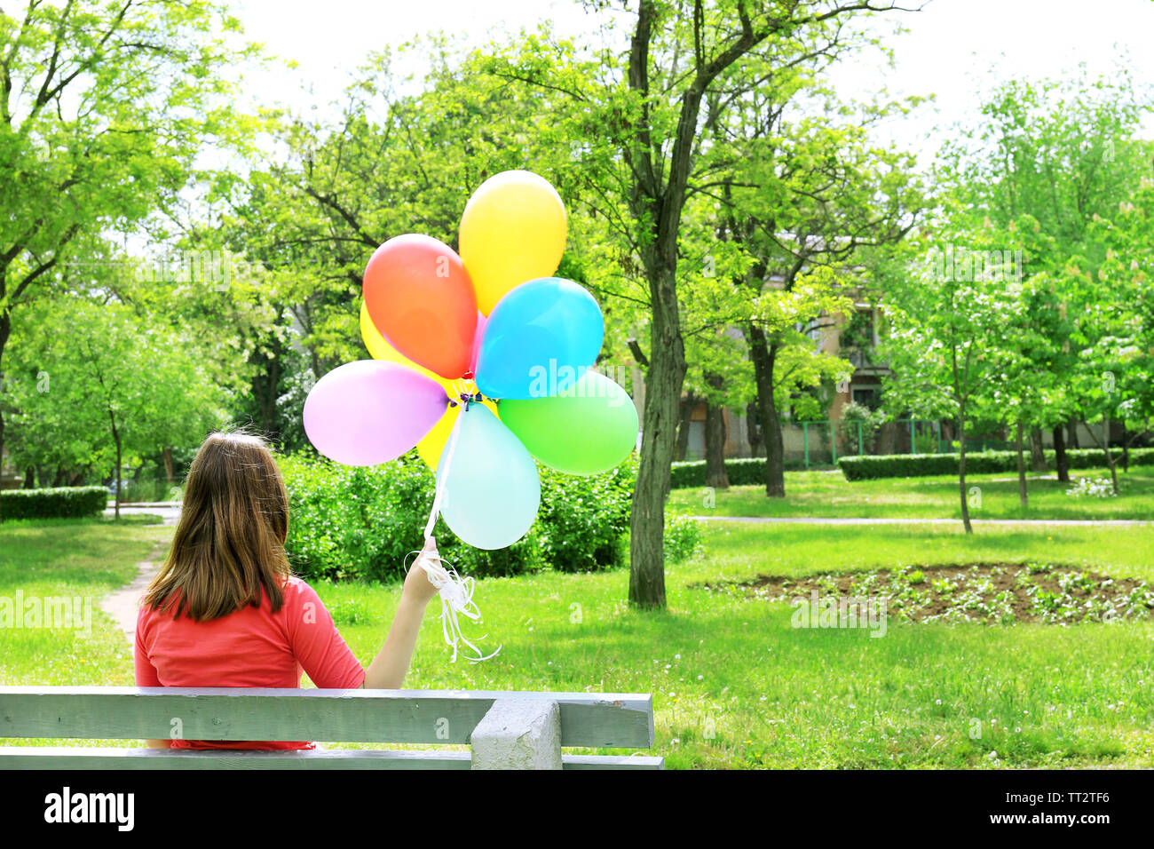 Balloons flying outdoors Stock Photo - Alamy