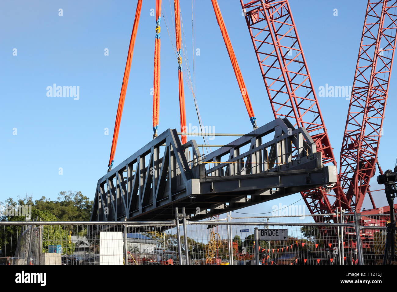 Construction of new bridge in Grafton, NSW Stock Photo - Alamy