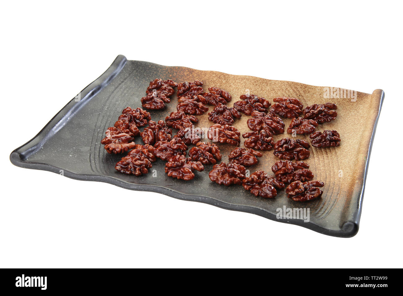amber walnut chinese snack Stock Photo - Alamy