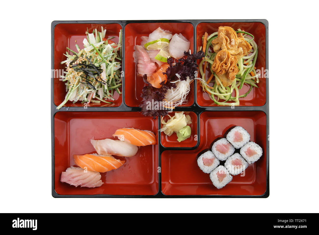 japanese asian chinese food with sushi Stock Photo - Alamy