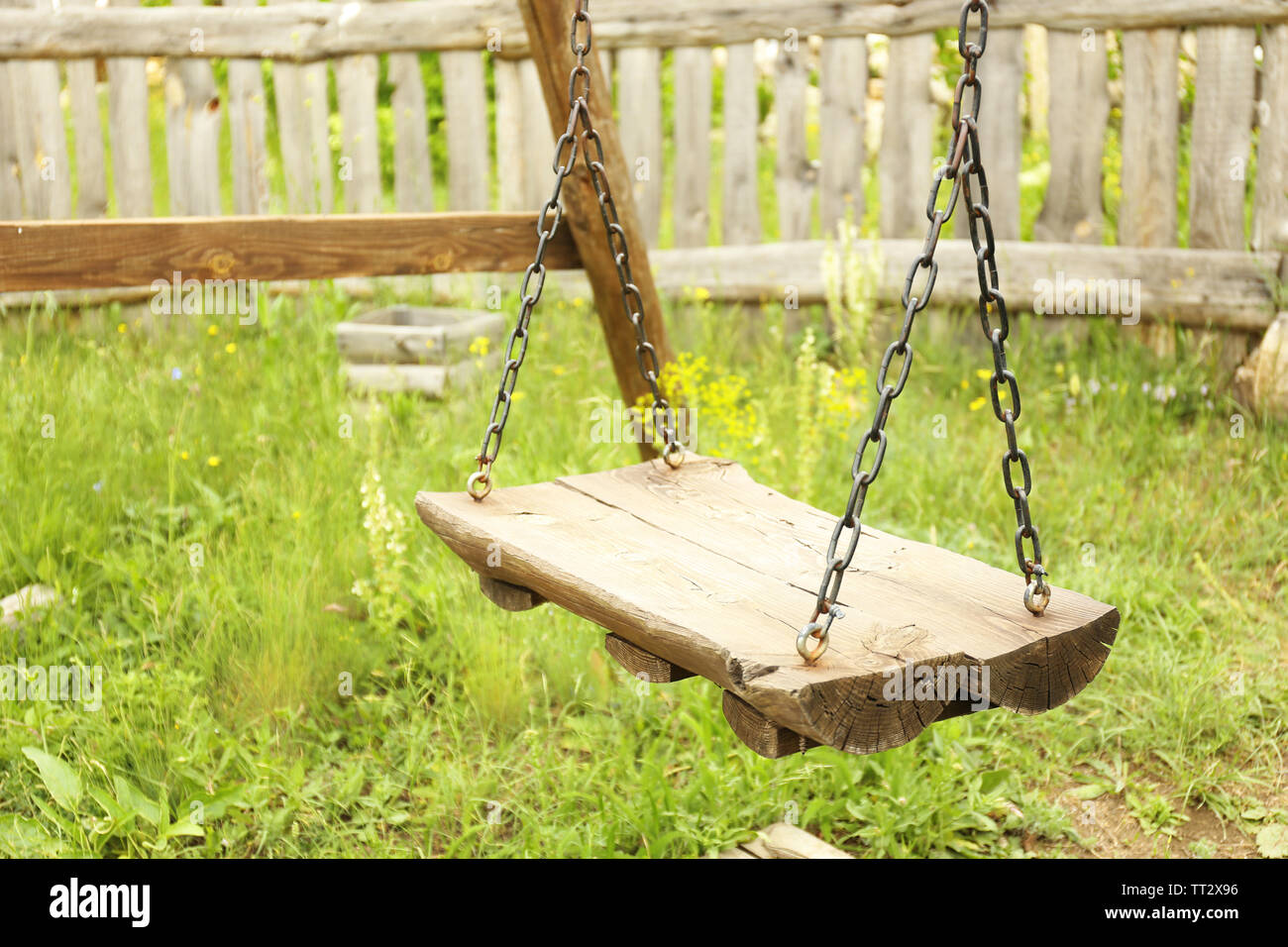 Old Wooden Swing High Resolution Stock Photography and Images - Alamy