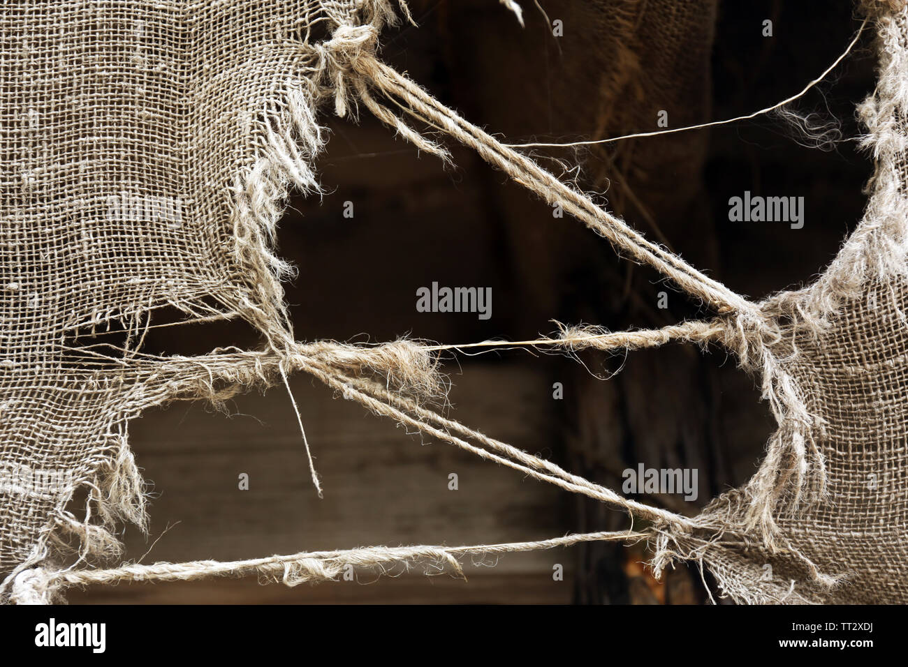 Old burlap texture Stock Photo - Alamy