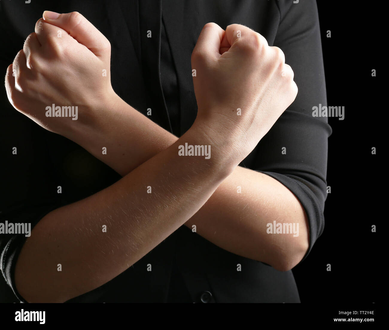 Hand crossed hi-res stock photography and images - Alamy