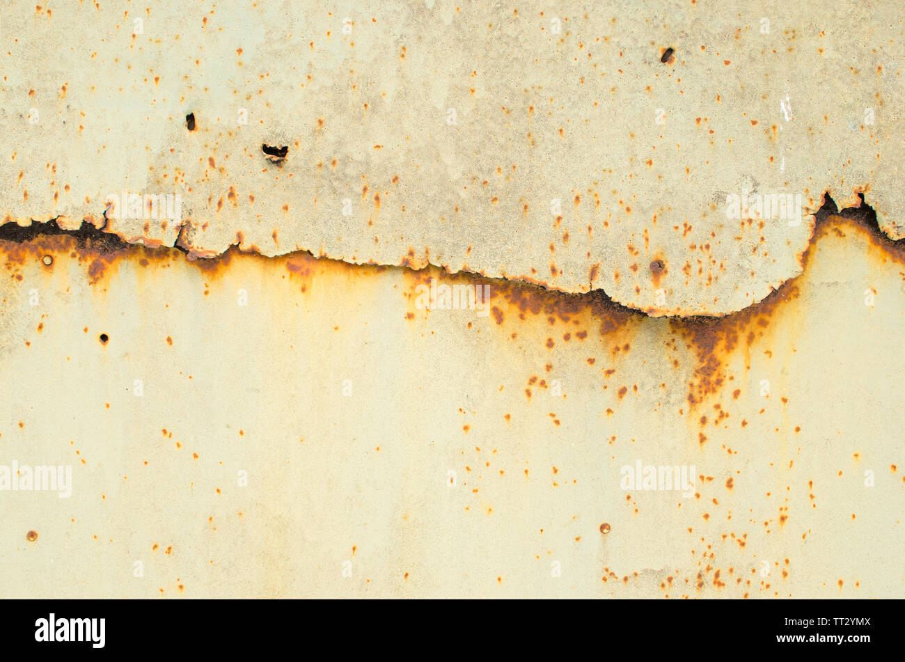 Rusty metal sheet with a crack.Background of rusty metal Stock Photo ...