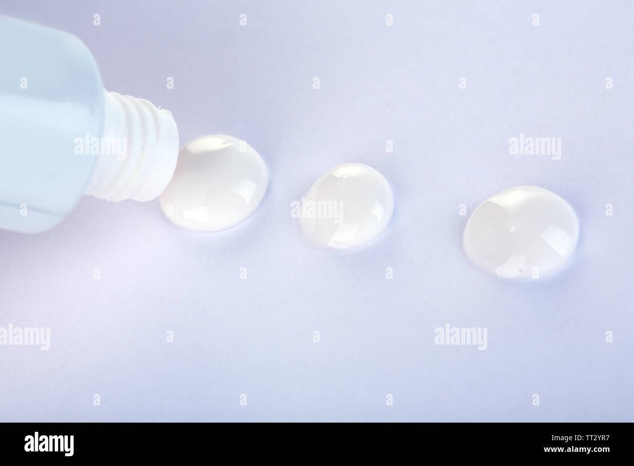 Toothpaste squeezed from tube, close-up, on white background Stock ...