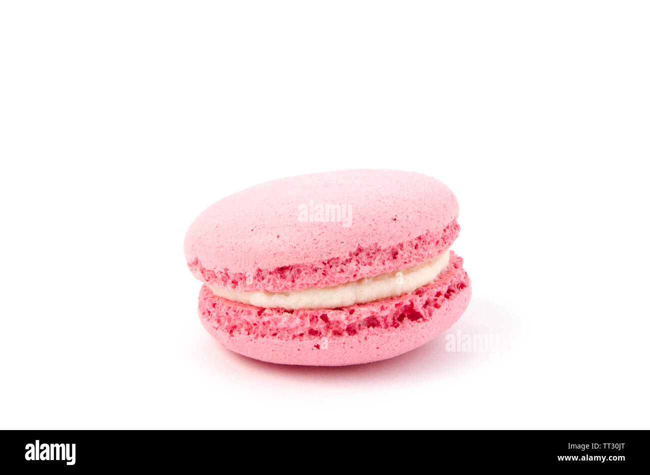 French macaron cookies on white background.Sweet dessert.Close up Stock ...