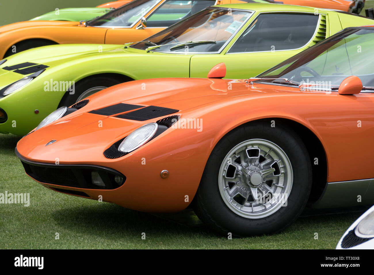 Group of Lamborghini Miura's Stock Photo - Alamy