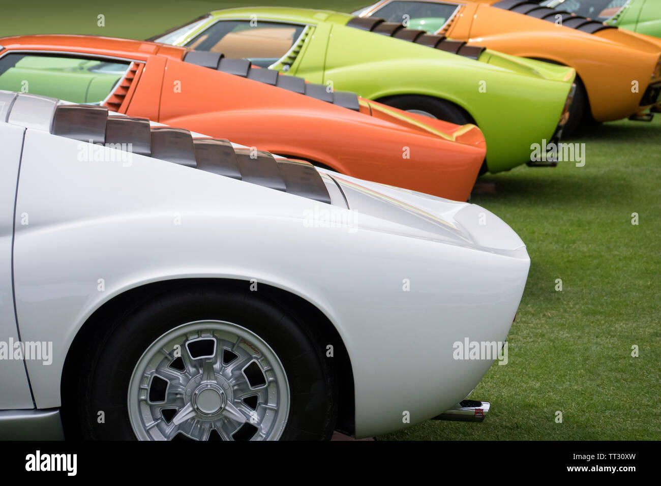 Group of Lamborghini Miura's Stock Photo - Alamy